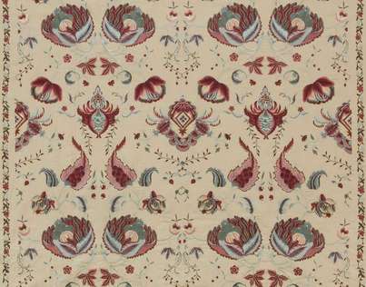 BUY BRAQUENIE PONDICHERY-Broderie FABRIC Alexander Interiors,Designer ...