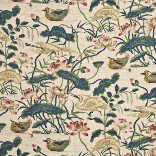 GP & J BAKER HERON & LOTUS FLOWER FABRIC Alexander Interiors,Designer ...